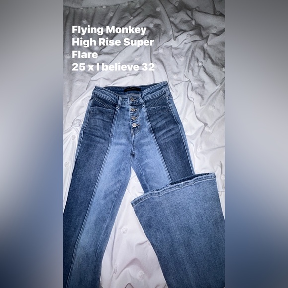 Flying Monkey | Jeans | Flying Monkey High Rise Flare Jeans | Poshmark